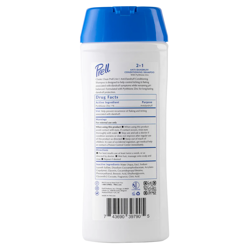 Classic Clean Prell 2-in-1 Aloe Dandruff Conditioning Shampoo – Prell ...